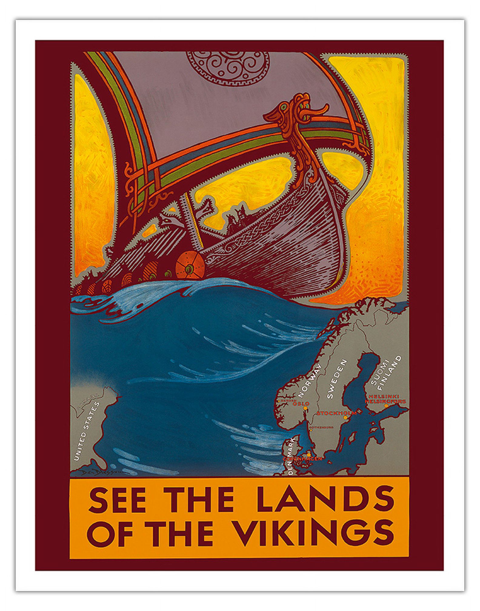 See the Land of the Vikings - Map of Scandinavia - Viking Ship ...