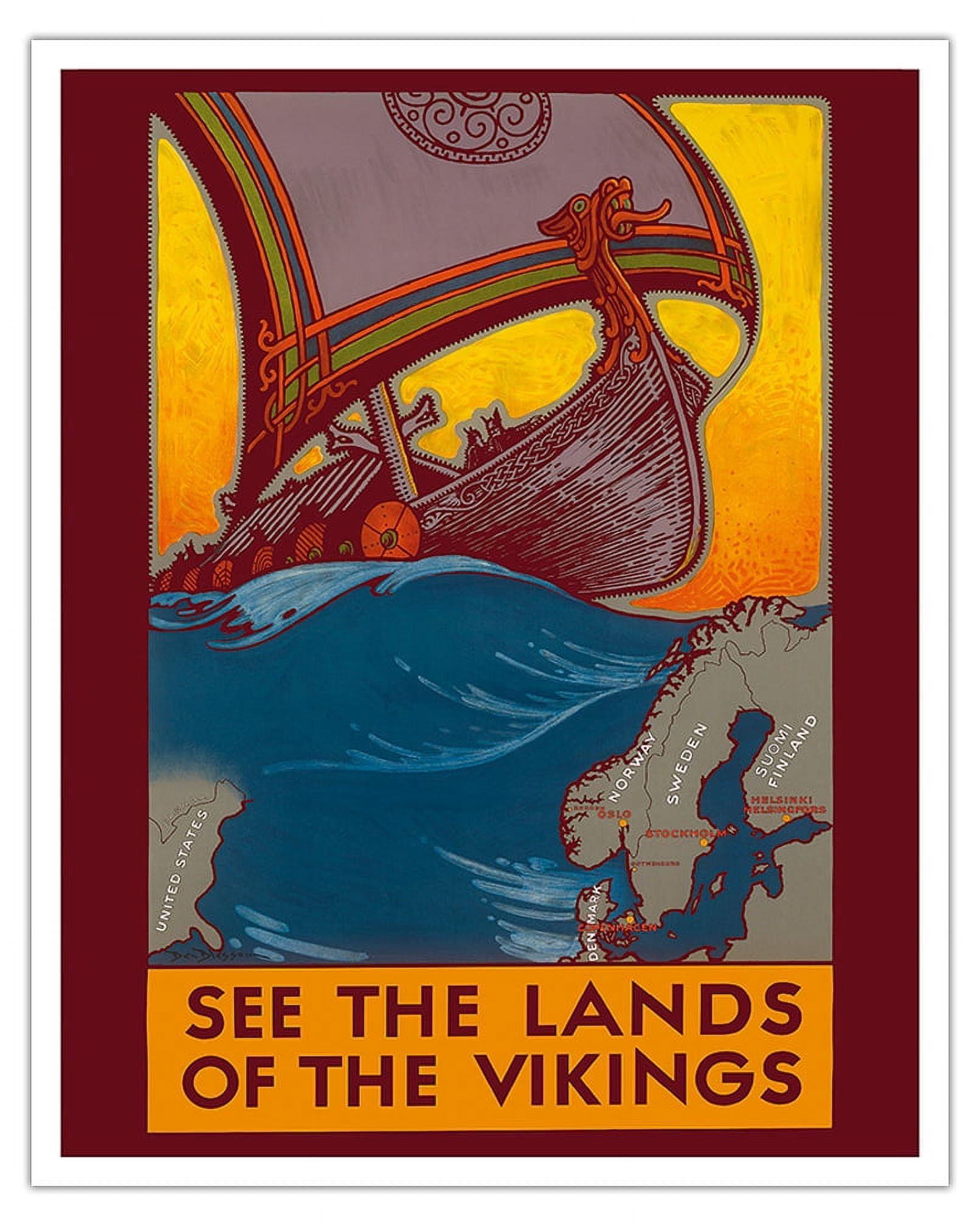 See the Land of the Vikings - Map of Scandinavia - Viking Ship ...