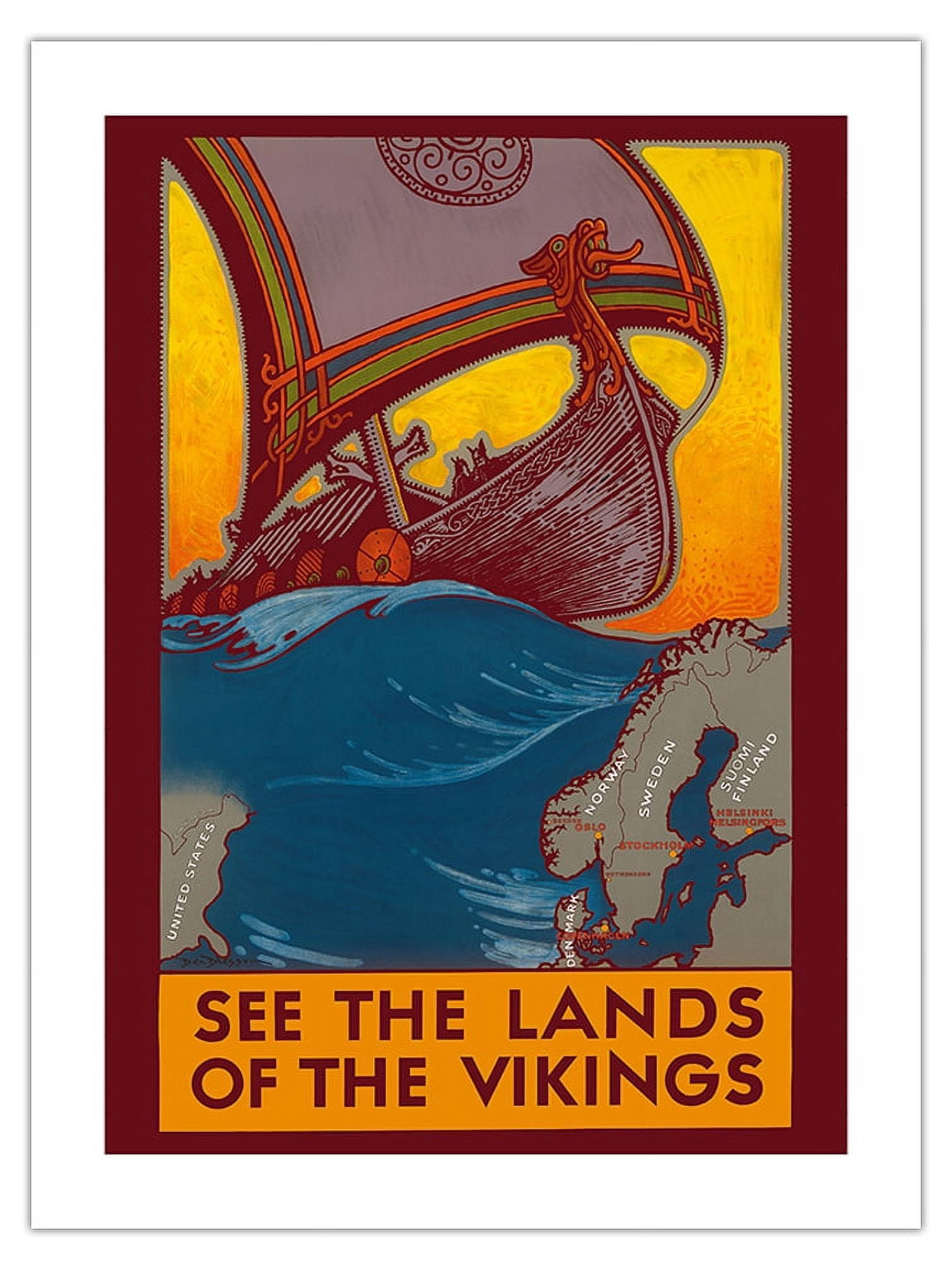 See the Land of the Vikings - Map of Scandinavia - Viking Ship ...