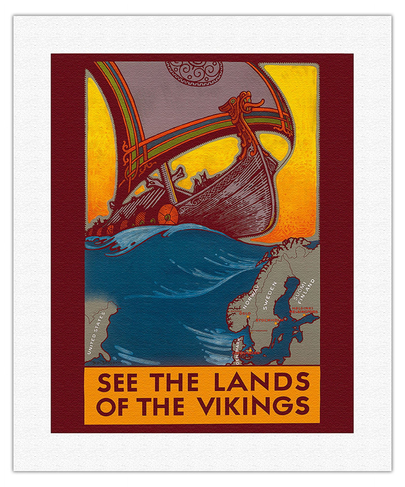 See the Land of the Vikings - Map of Scandinavia - Viking Ship ...