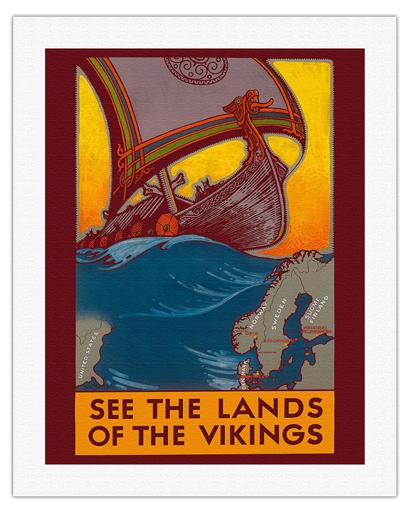 See the Land of the Vikings - Map of Scandinavia - Viking Ship ...