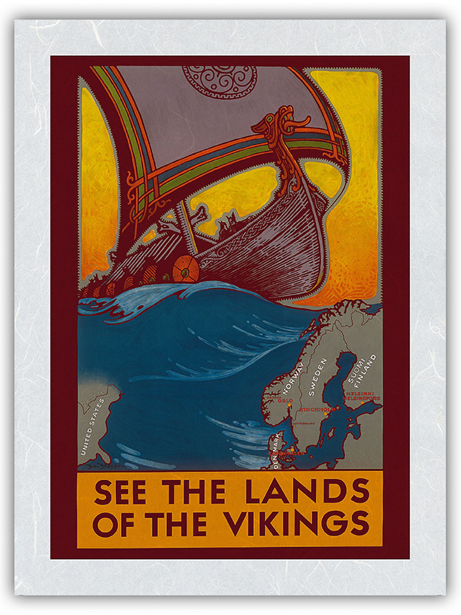 See the Land of the Vikings - Map of Scandinavia - Viking Ship ...