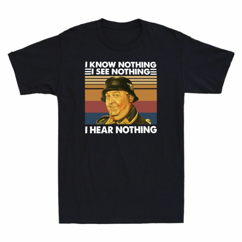 See Nothing Series TV T Shirt Nothing Funny Hear Sergeant Nothing ...