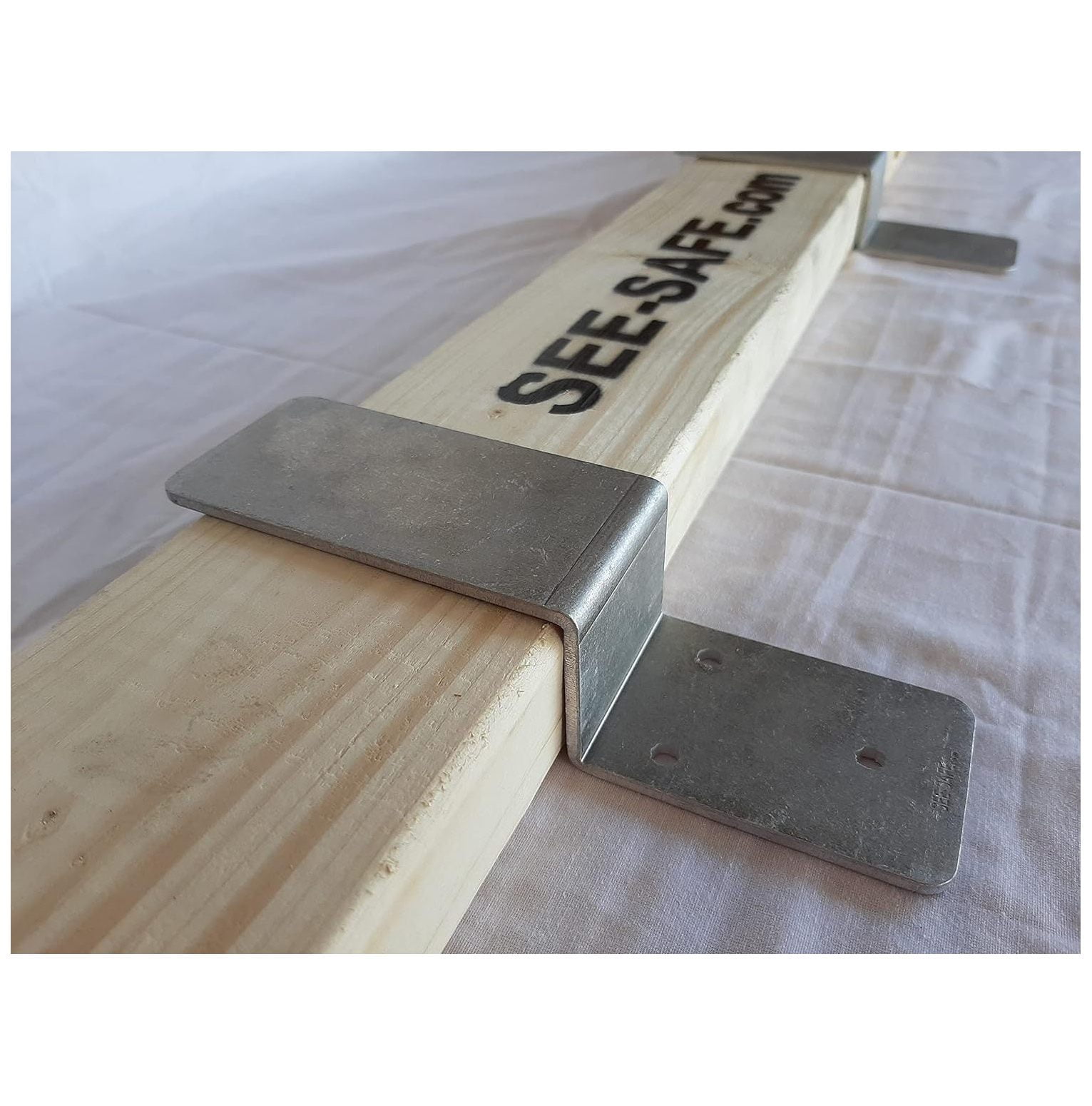 See-Safe Drop Open Bar Security Barn Door Lock Z Brackets Fits 2x4 ...