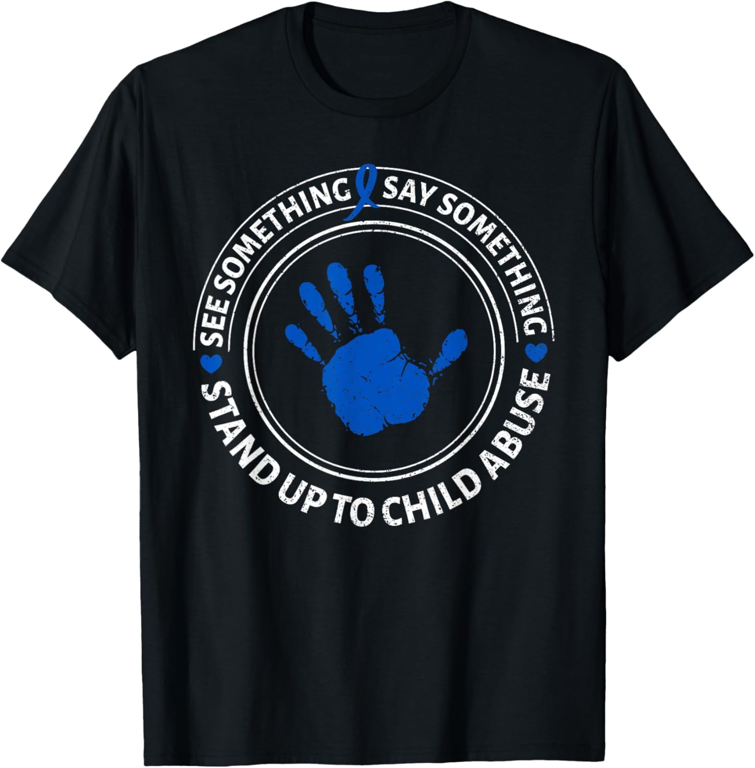 See Something Say Something Child Abuse Awareness Ribbon T-Shirt ...