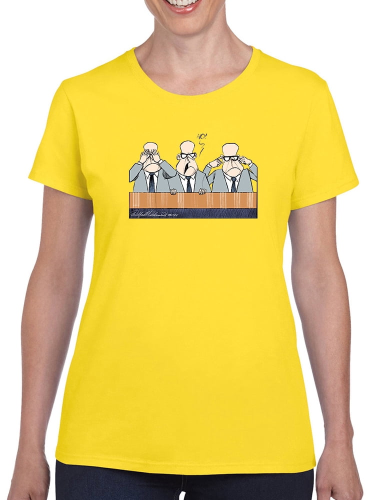 See Speak Hear No Dialogue T-Shirt Women -Wilfred Hildonen Designs ...