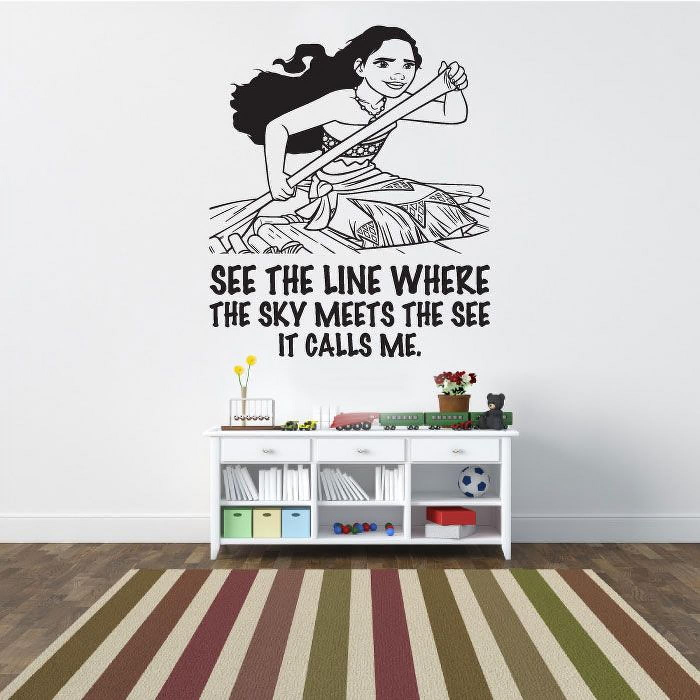 See The Line Where The Sky Meets The See It Calls Me Vinyl Wall Art ...