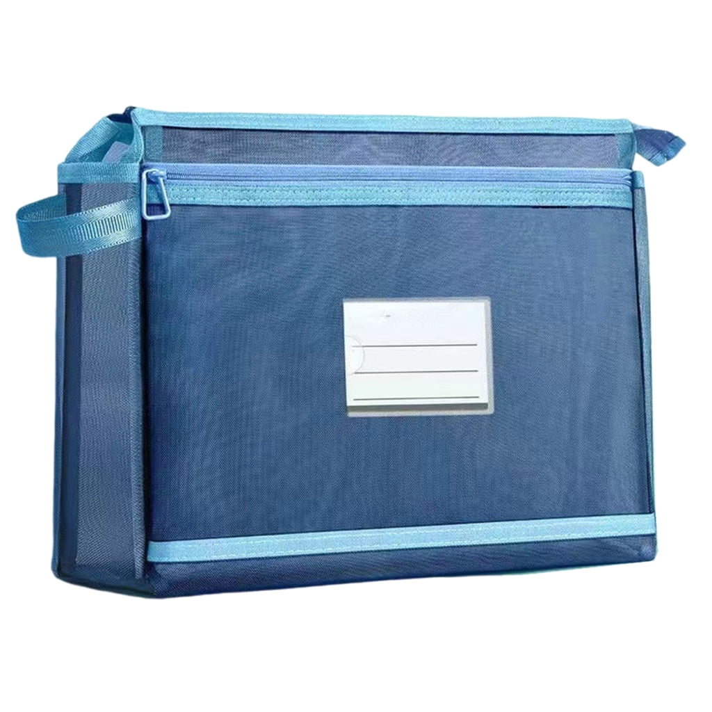 See Through File Folder Bag Double Layered Document Storage Pouches ...