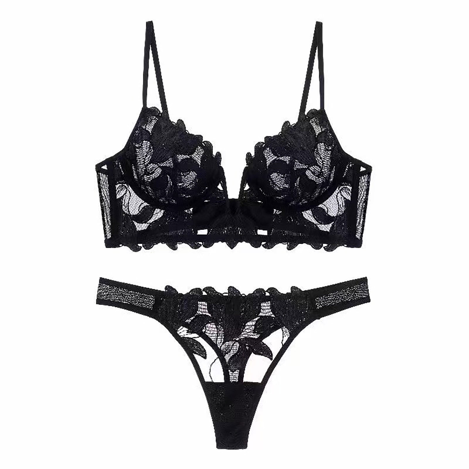 See Through Lace Bras for Women Underwire Embroidered Mesh Sheer ...