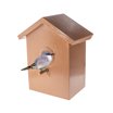 2 Way Mirrored Wooden Bird House, See Through, Suction Cup Window ...