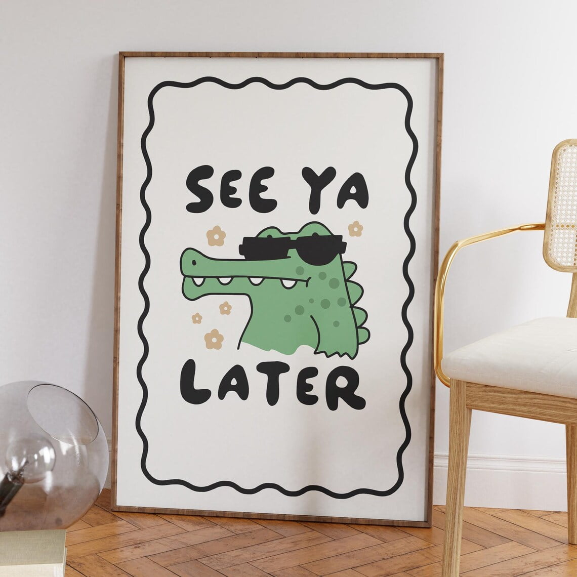 See Ya Later Alligator Print, Funny Dorm Room Trendy Wall Art, Hallway ...