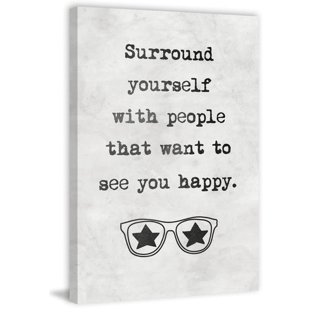 See You Happy Painting Print on Wrapped Canvas - Walmart.com