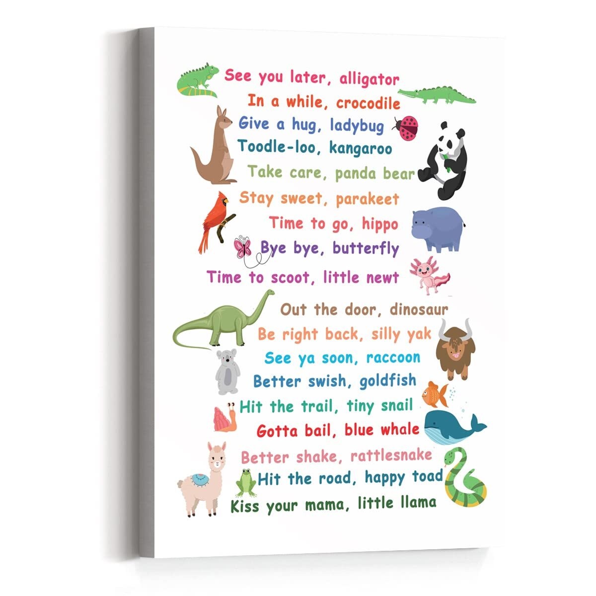 See You Later Alligator Canvas Wall Art,Funny Alligator Canvas poster ...