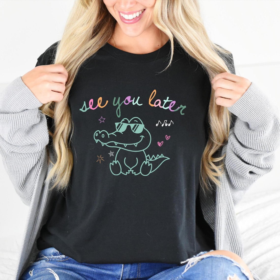 See You Later Alligator Teacher Shirt: End of Year Gift Tshirt All Size ...