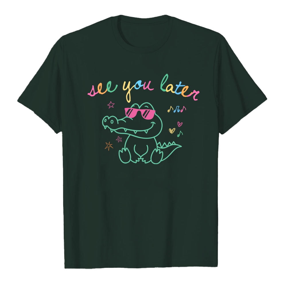 See You Later Teacher Summer Alligator Last Day Of School Shirt ...