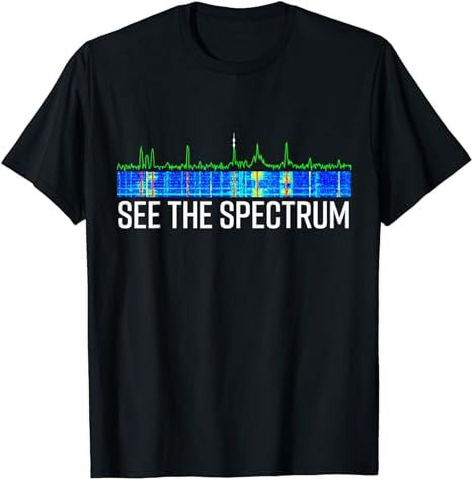 See the Spectrum Analyzer Waterfall Display Funny HAM Radio T-Shirt ...
