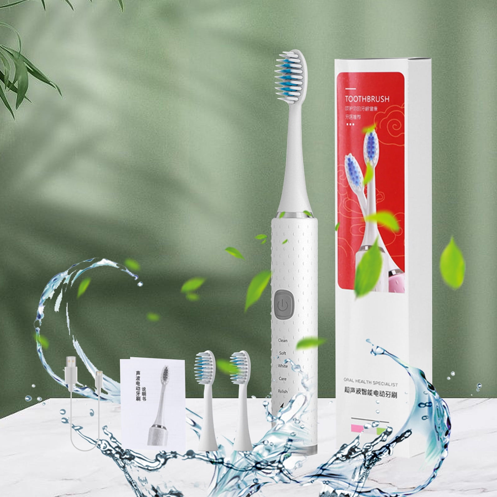 Seebayas Electric Toothbrush- Low Noise- Portable-Smart Timer Electric ...