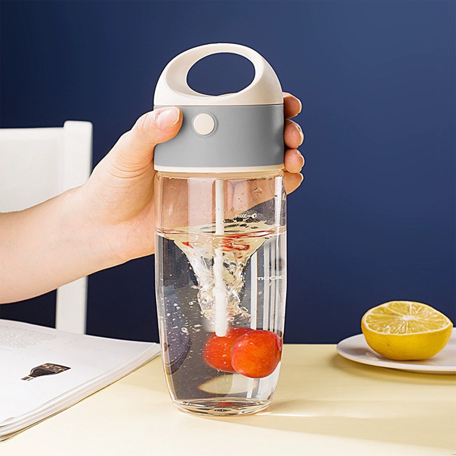 Seebayas Shaker Cup Self-Stirring Cup Protein Coffee Cup Graduated Cup ...