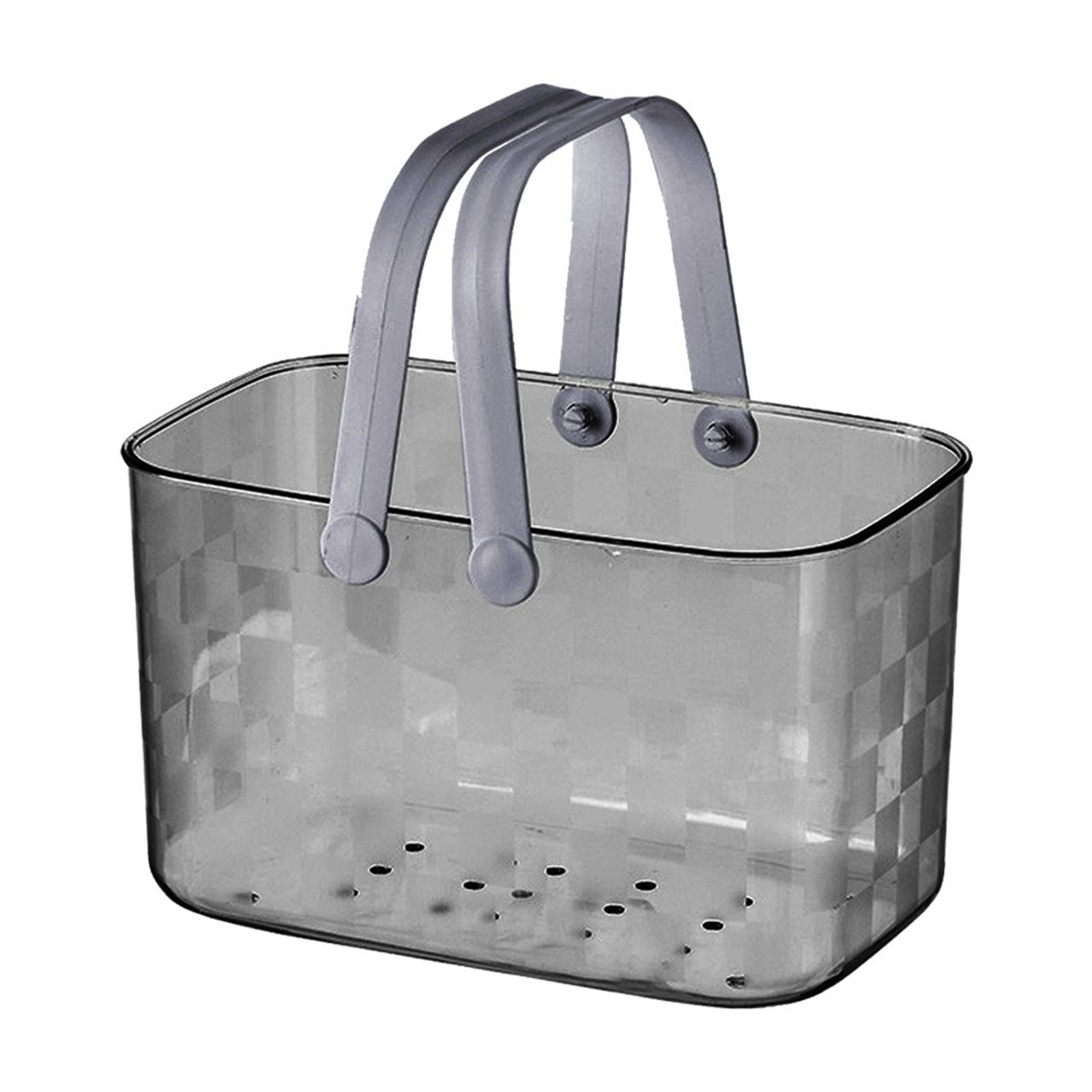 Seebayas Transparent Handle Bath Basket Plastic Shower Wash Organizer ...
