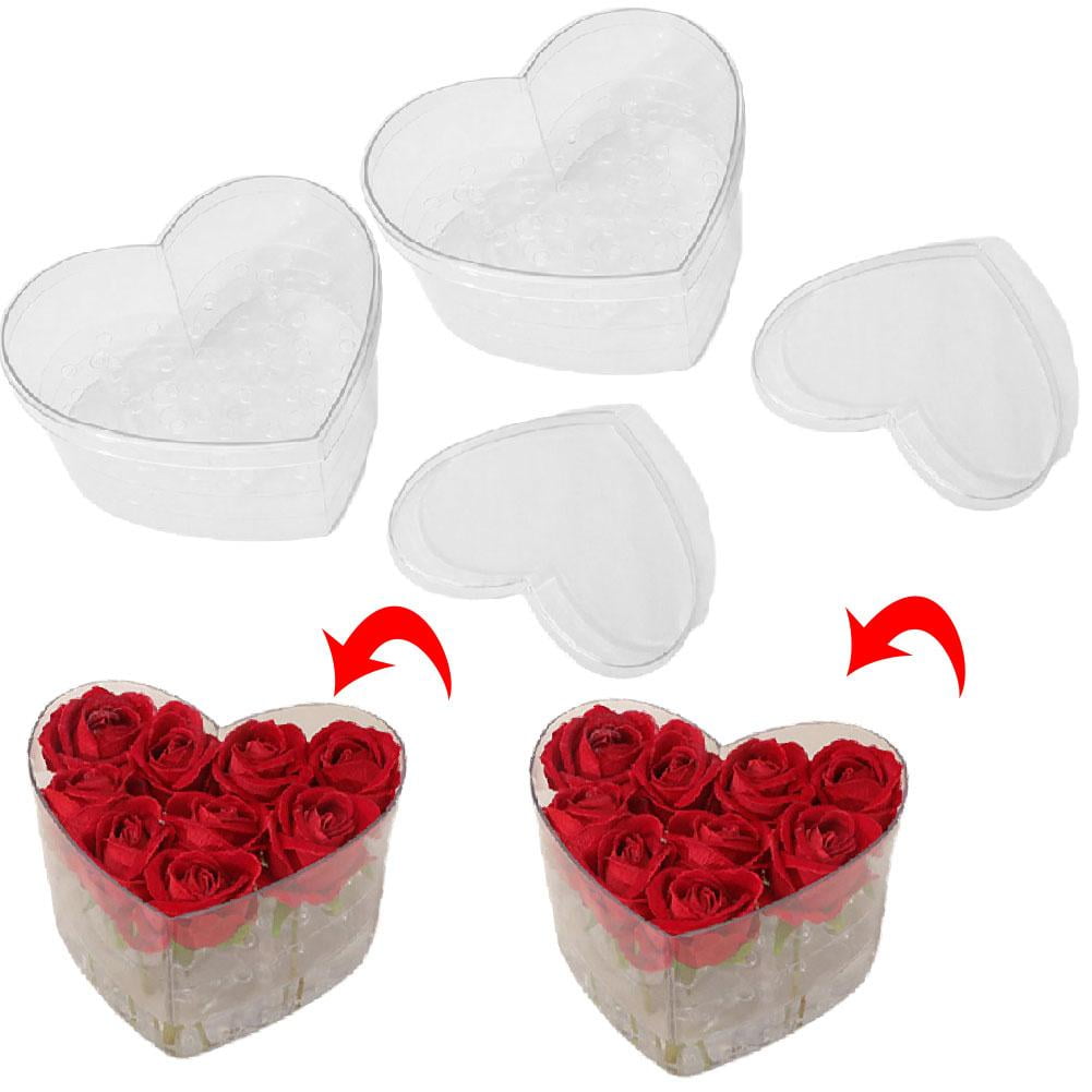 Seebee Heart Vase, 2025 Clear Acrylic er Vase Heart Shaped Boxes for ...