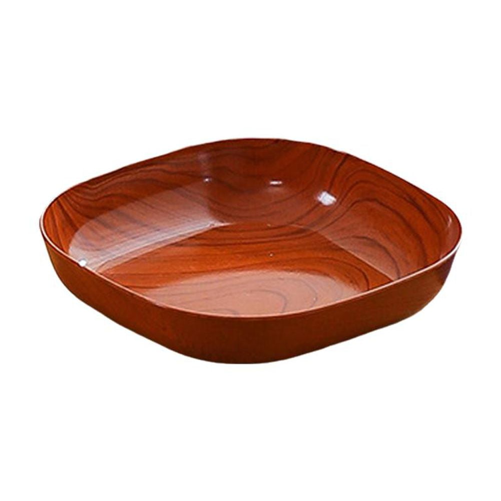 Seebee Kitchen Wood Grain Plastic Square Plate er Pot Tray Cup Pad ...