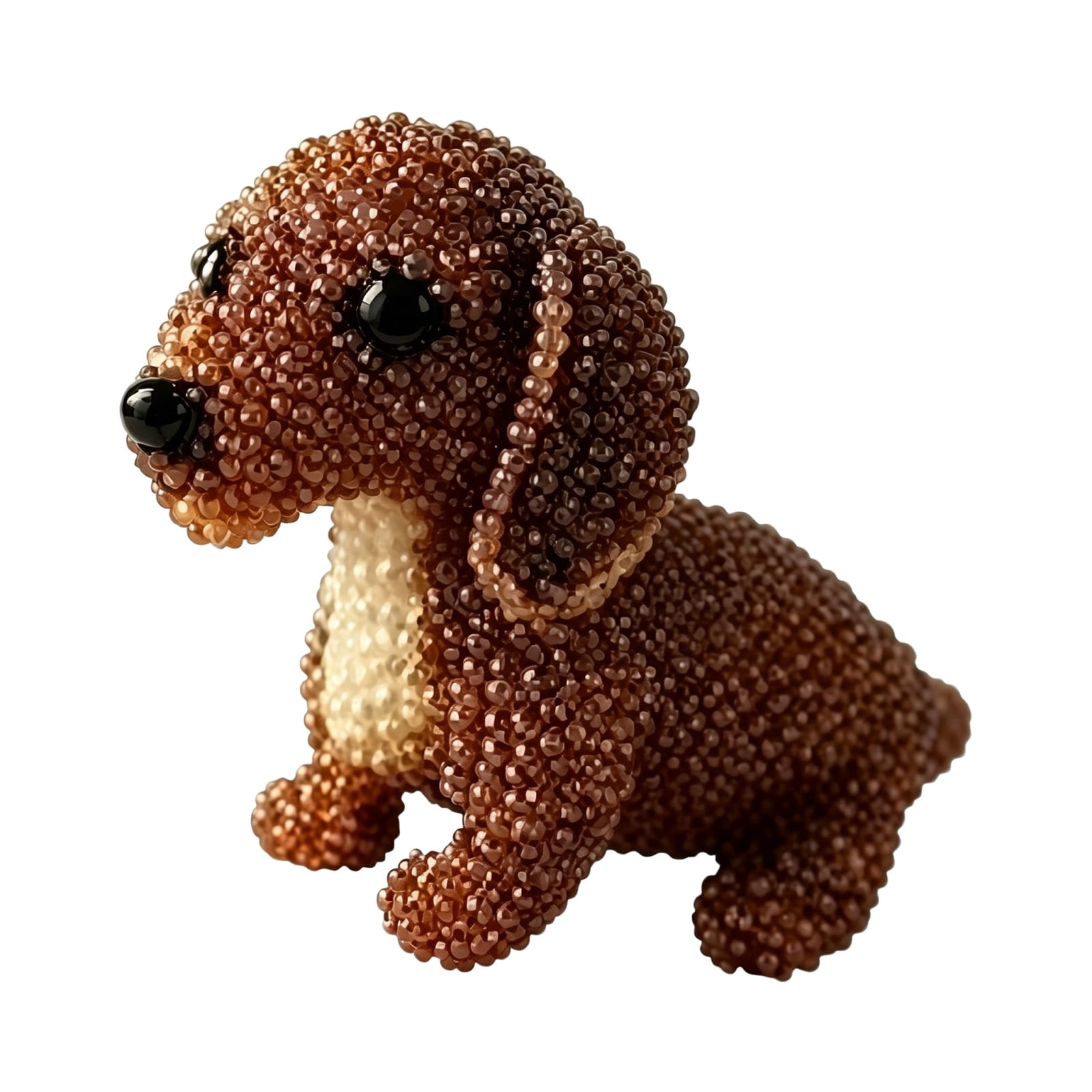 Seed Bead Craft Supplies, Seed Bead Animal Art, Handmade Dog Figurine ...