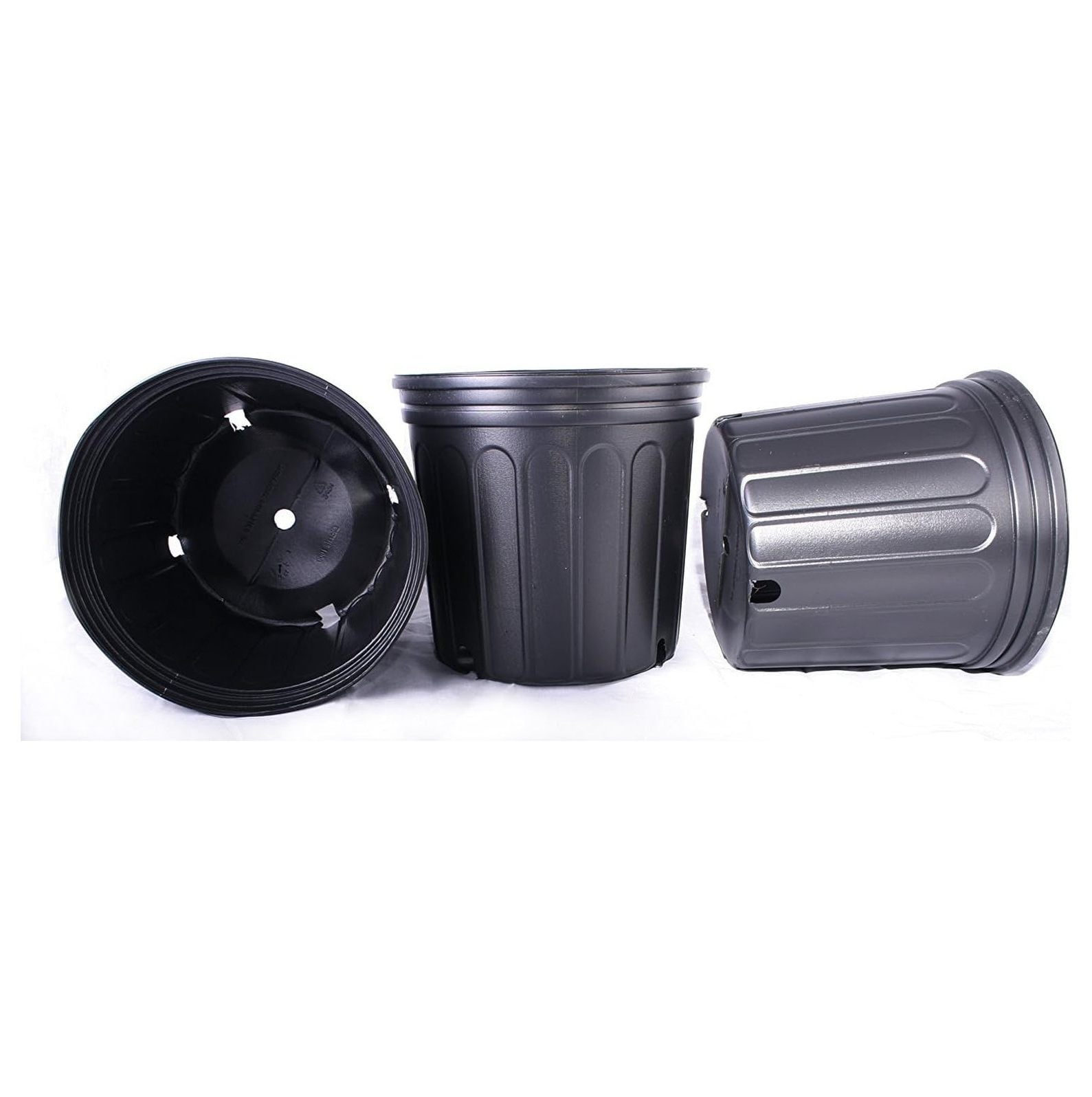 Seed Kingdom 12 New Plastic Nursery 3 Gallon Trade Pot ~ Actual Volume ...