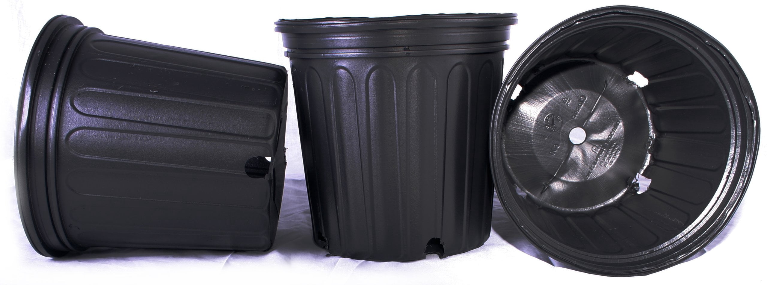 Seed Kingdom 50 AJH3 New Plastic Nursery 2 Gallon Trade Pot ~ Actual ...
