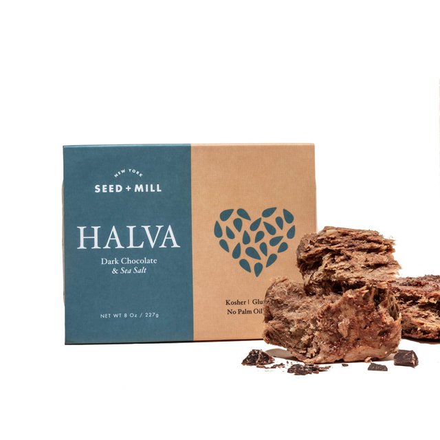 Seed & Mill Halva Sea Salt & Dark Chocolate 8 oz (Pack Of 12) - Walmart.com