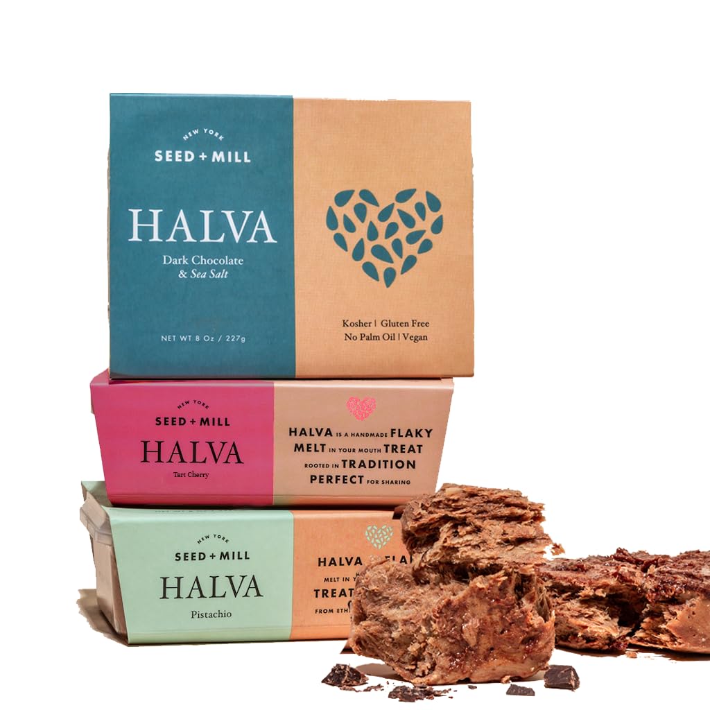 Seed + Mill - IRF13 Halva - Fan Favorites Trio (Pistachio, Sea Salt ...