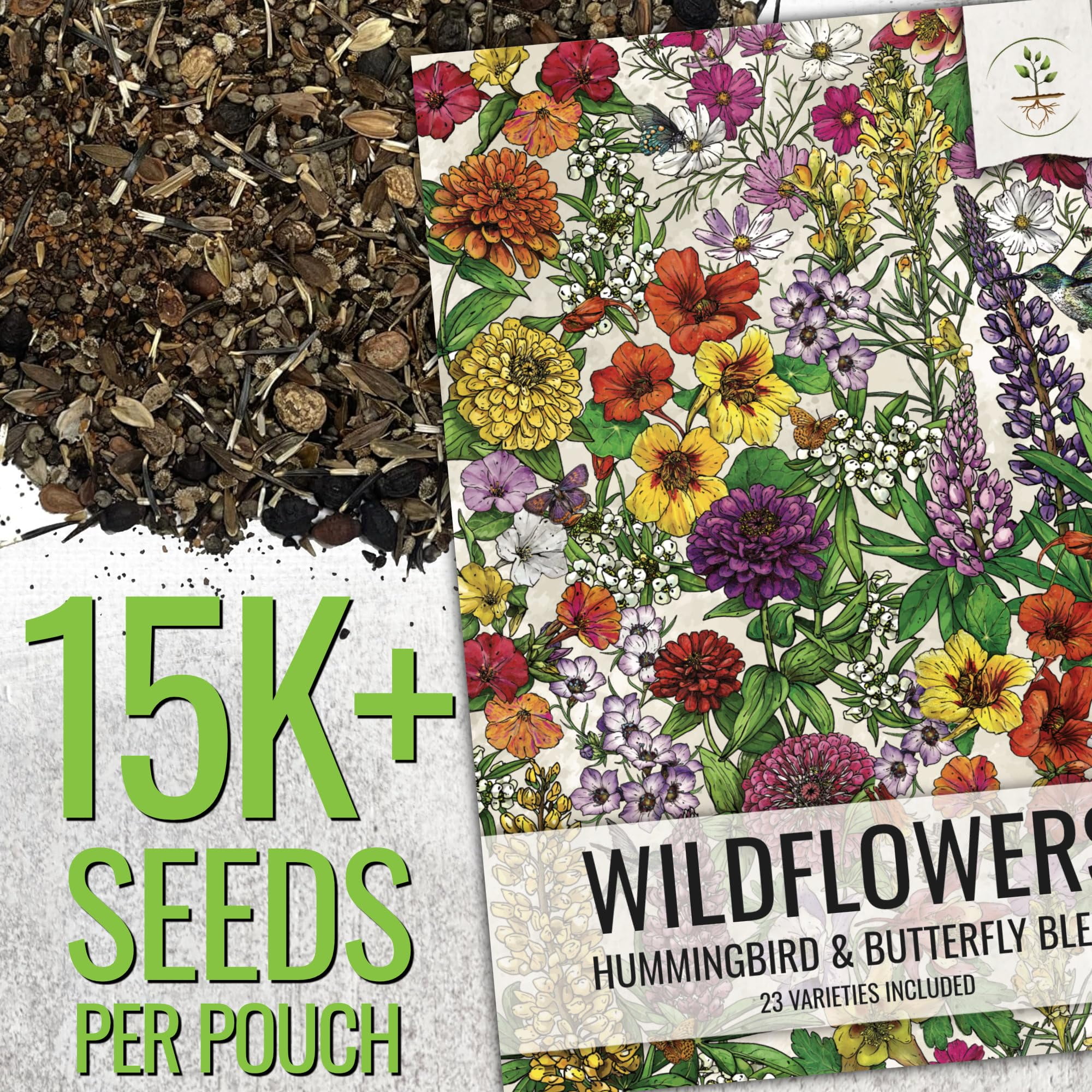 Seed Needs 1 Ounce Wildflower Seeds 'Hummingbird H2FSDand Butterfly ...