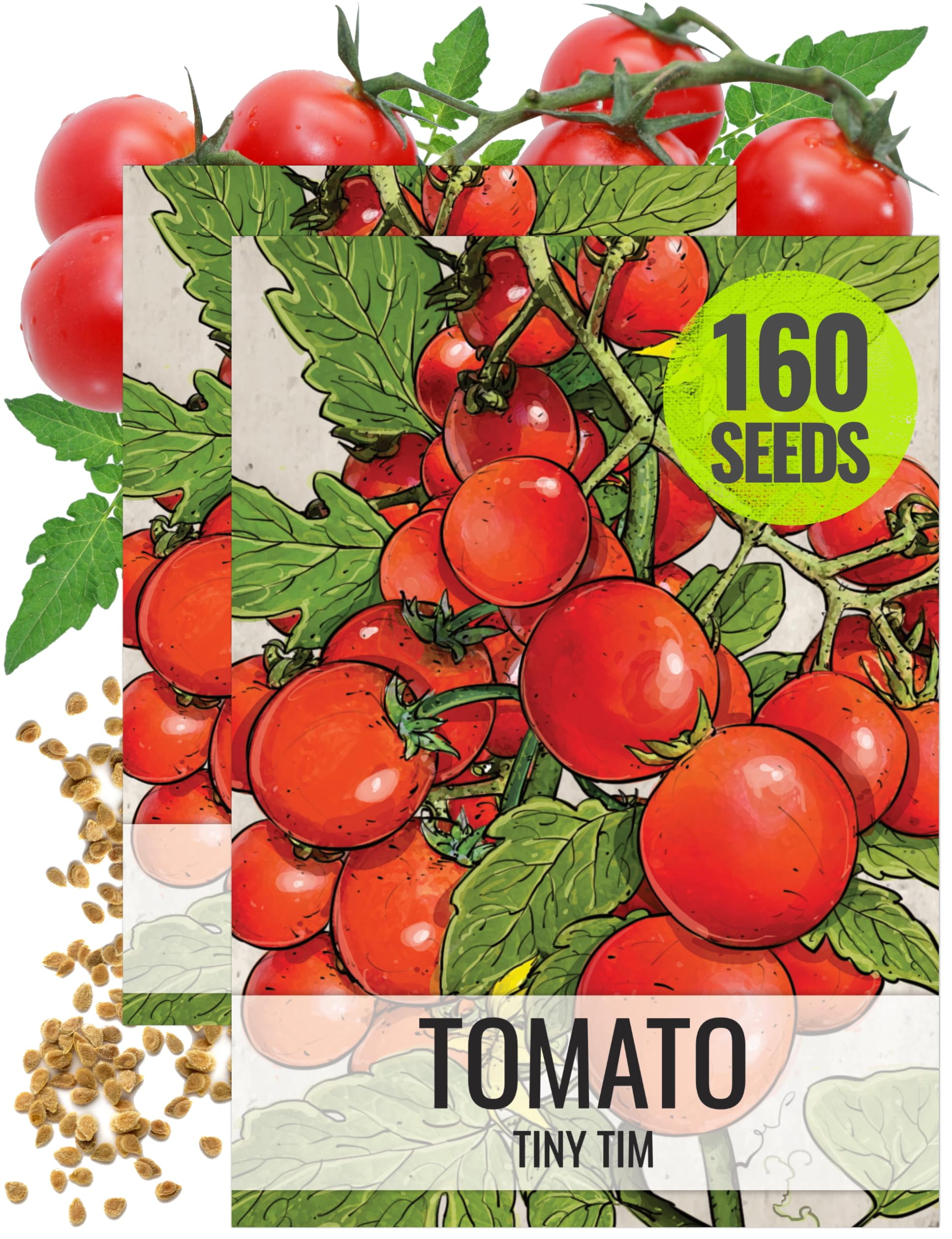 Seed Needs Tiny Tim Tomato Seeds for MHD1Planting Dwarf Cherry Tomatoes ...