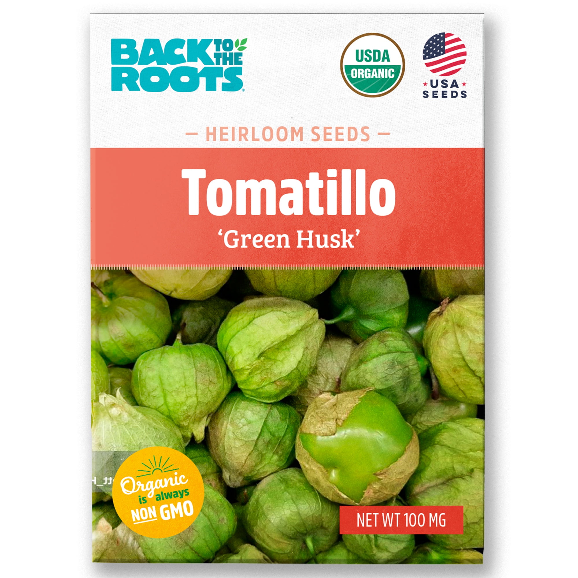 Seed Packet - Tomatillo 'Green Husk' 100mg - Walmart.com