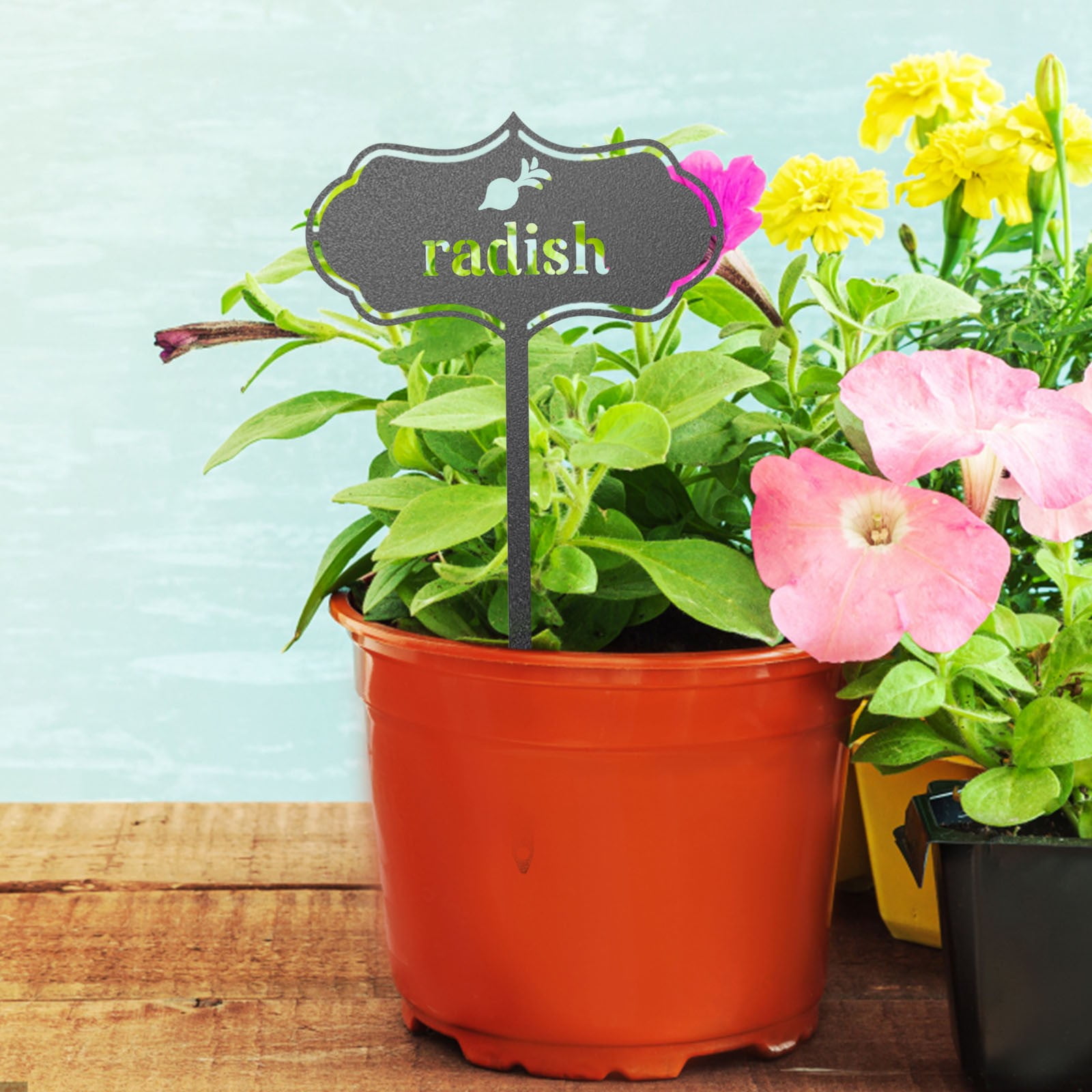 Seed & Plant Markers - Indoor/Outdoor Herb Garden Stakes - Elegant ...