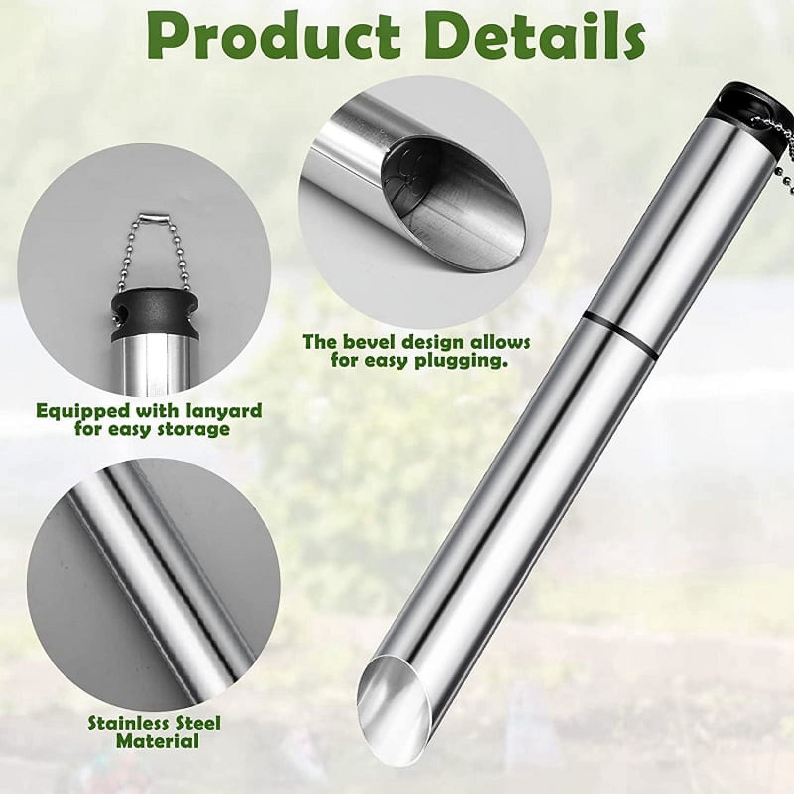 Seed Planter Tool, Stainless Steel Dibber Garden Tool Garden Bulb ...