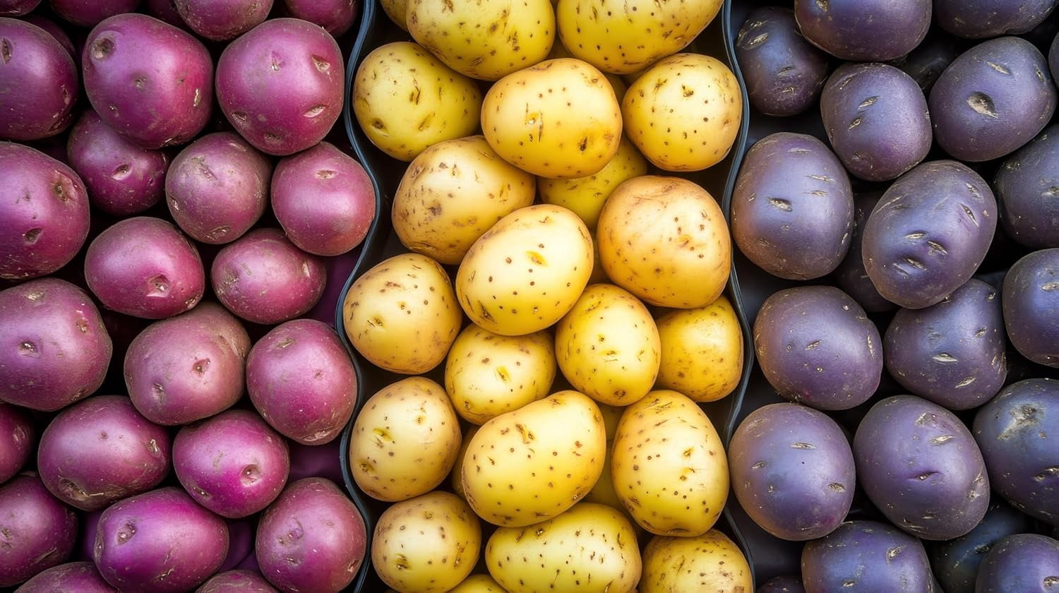 Seed Potatos Grow Pack - 3 Types, Yukon Gold, Red Pontiac, Purple ...