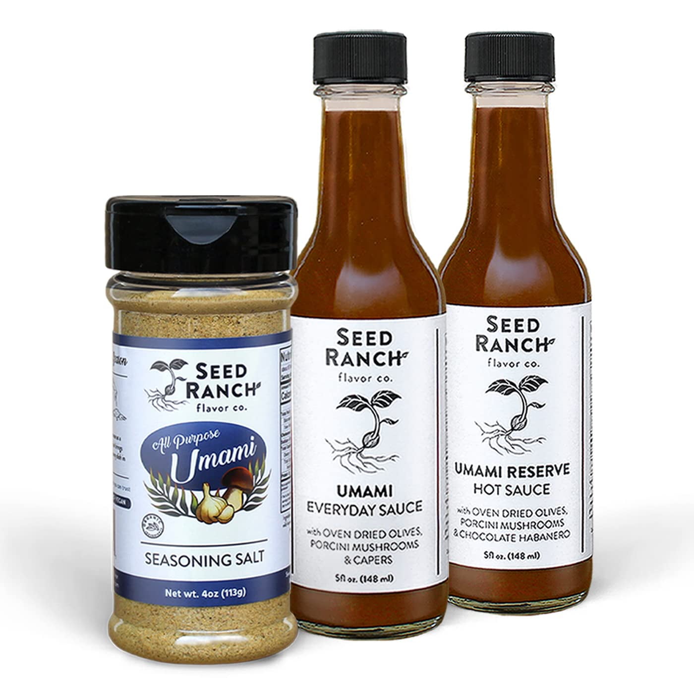 Seed Ranch Umami Chef DHF10 Set Bundle, 3 Pack - Mild to Hot Heat ...