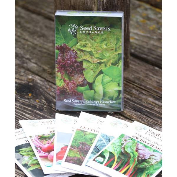Seed Savers Exchange Instant Garden Heirloom Seed Pack 6 Varieties ...