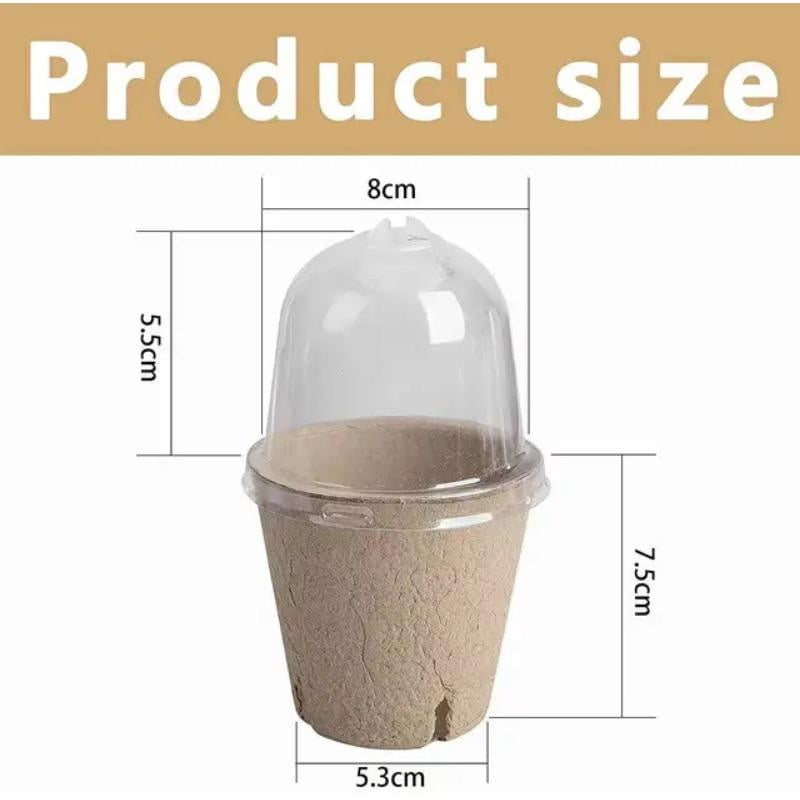 Seed Seedling Pulp Cup Biodegradable Circular Seedling Pot Disposable ...