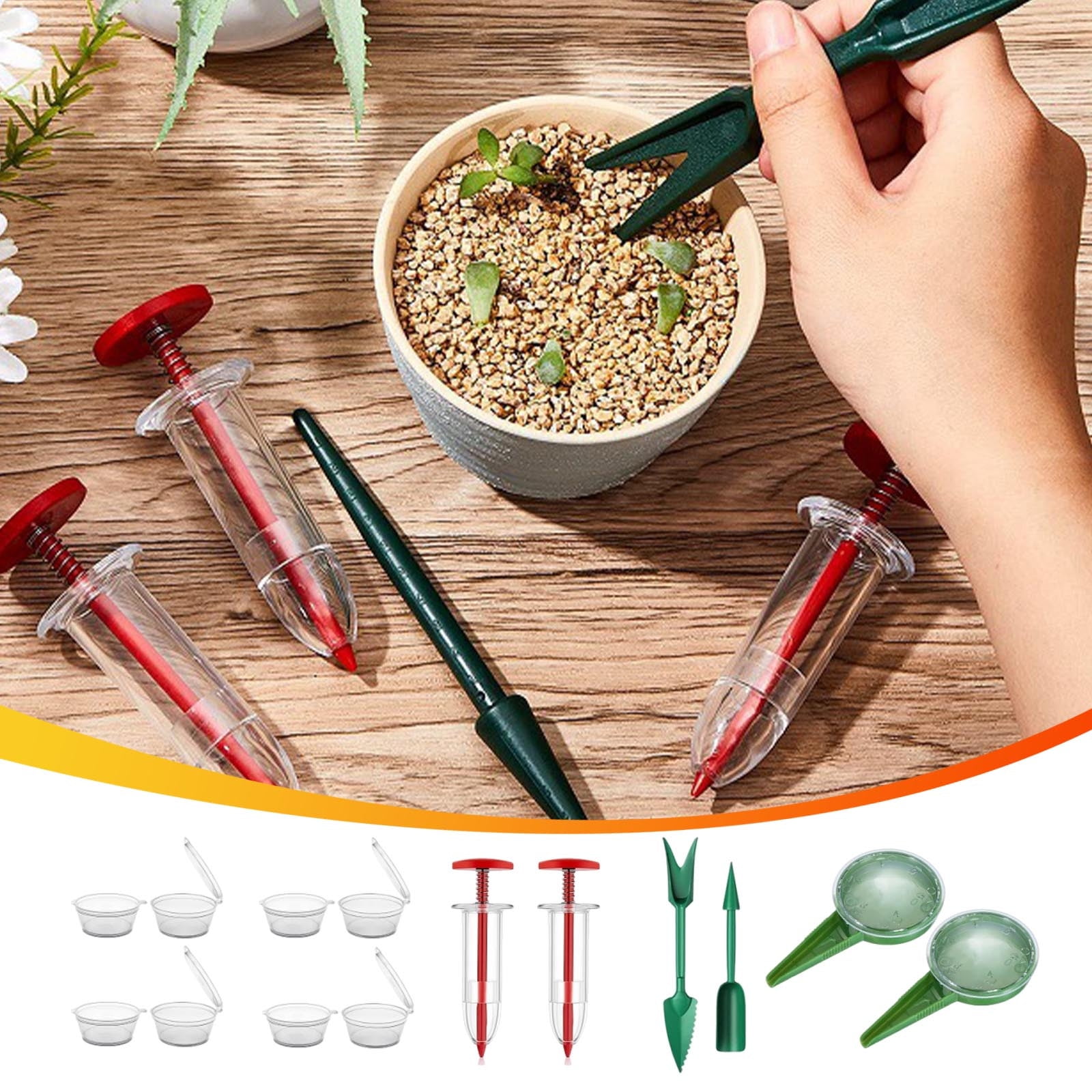 Seed Spreader, 16 Pcs Mini Sowing Seed Dispenser, Small Seed Planter ...