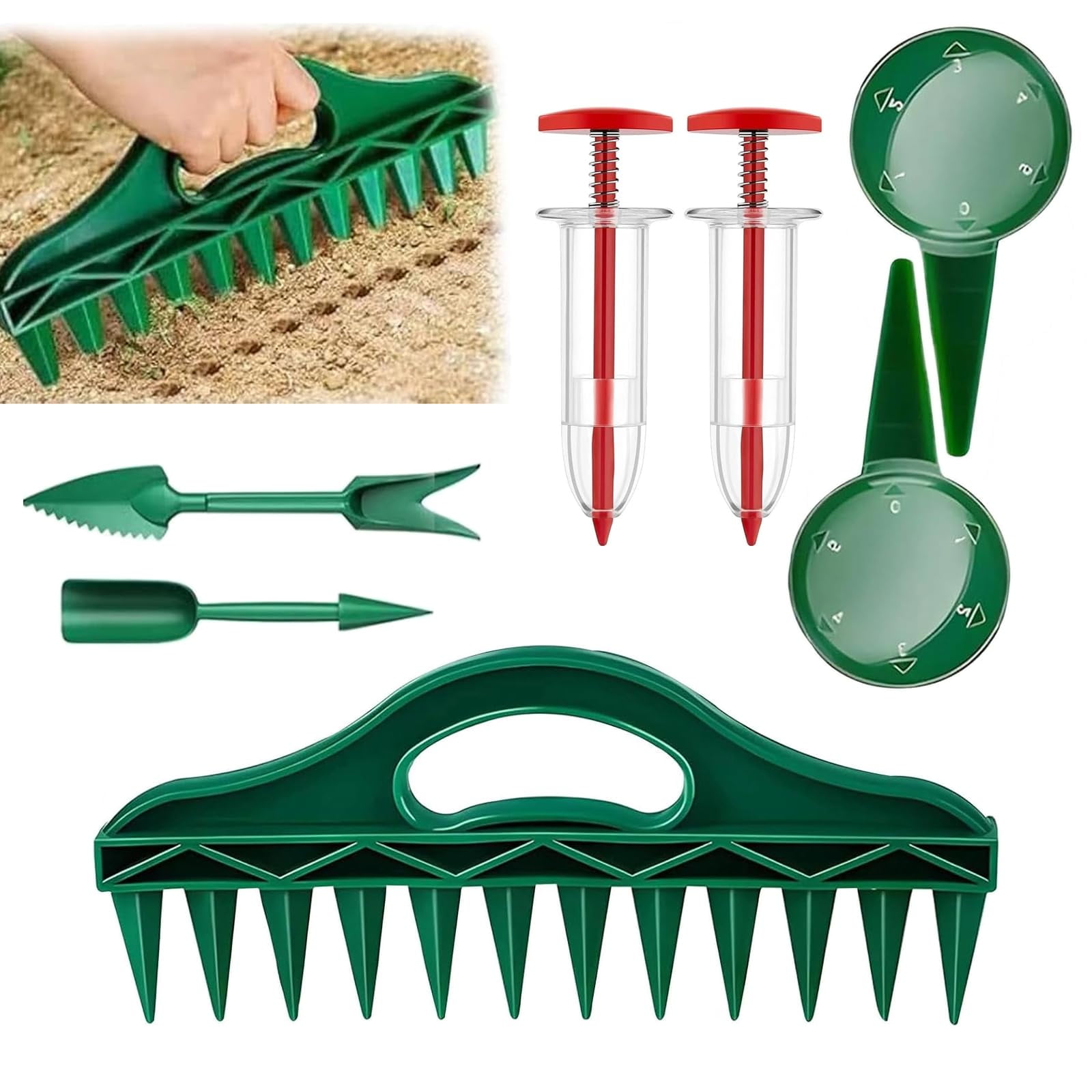 Seed Spreading Tool, Handheld Seed Planter AIS1 Tool Seed Dibber,2025 ...