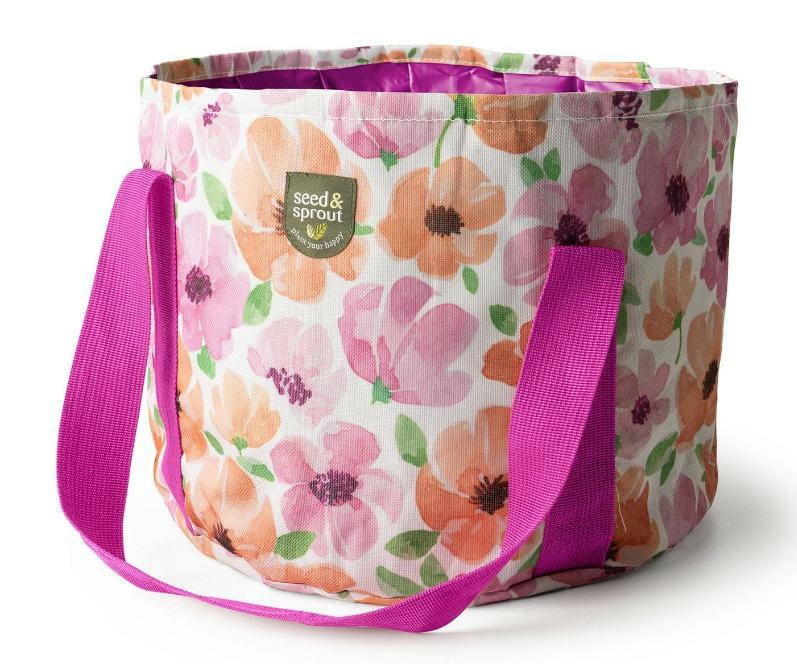 Seed & Sprout Foldable Gardening Bucket August Bloom Pattern - Walmart.com