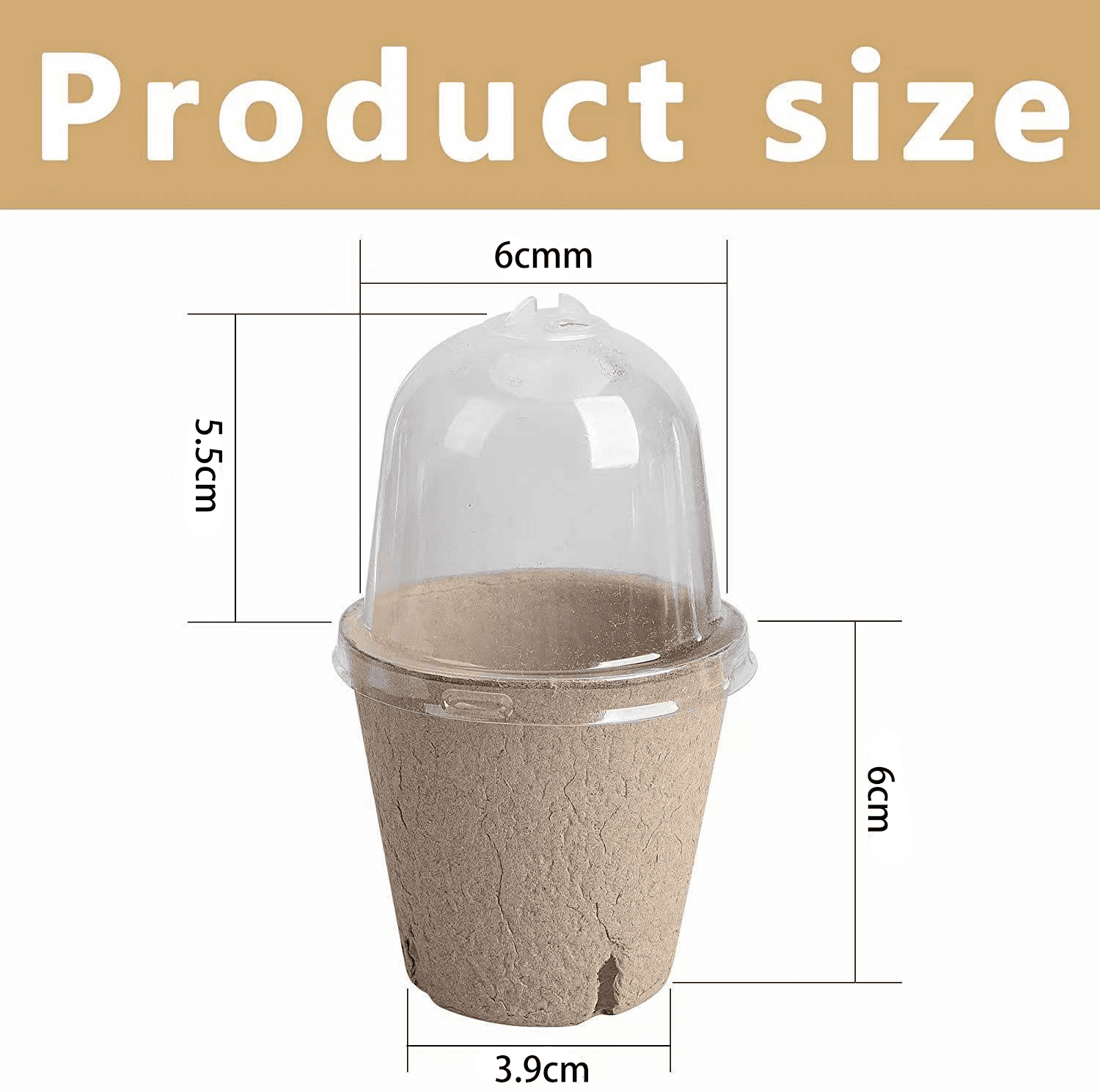 Seed Starter Biodegradable peat POTS, seedling planting POTS with 1/610 ...