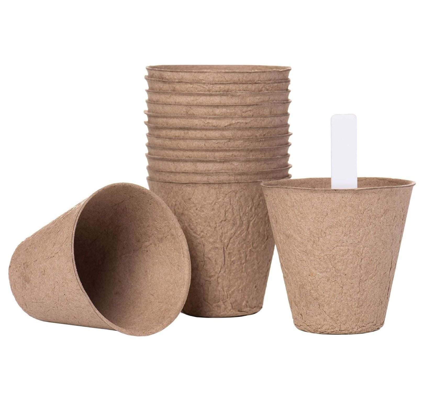 Seed Starter Pots – 3 Inch Biodegradable Peat Pods (60 Pots with 10 ...