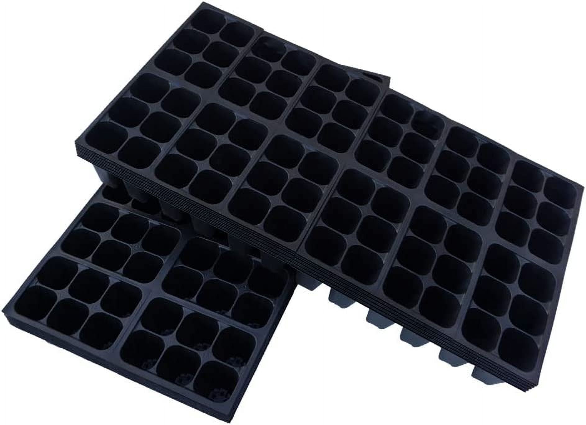 Seed Starter Tray, 1440 Cells (240 Trays - 6 Cells Per Tray) + Plant ...