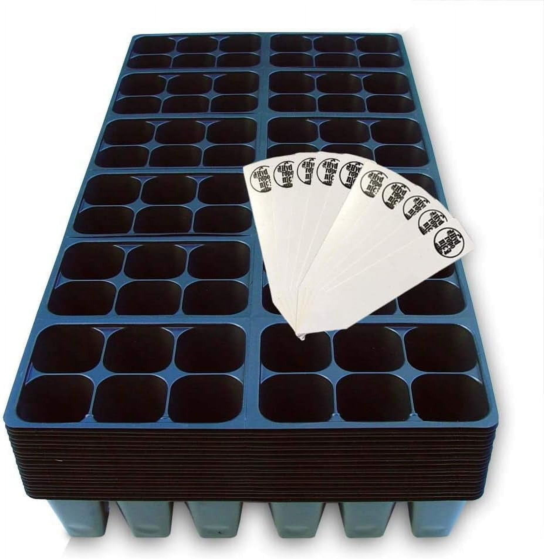 Seed Starter Tray, 1440 Cells (240 Trays - 6 Cells Per Tray) + Plant ...