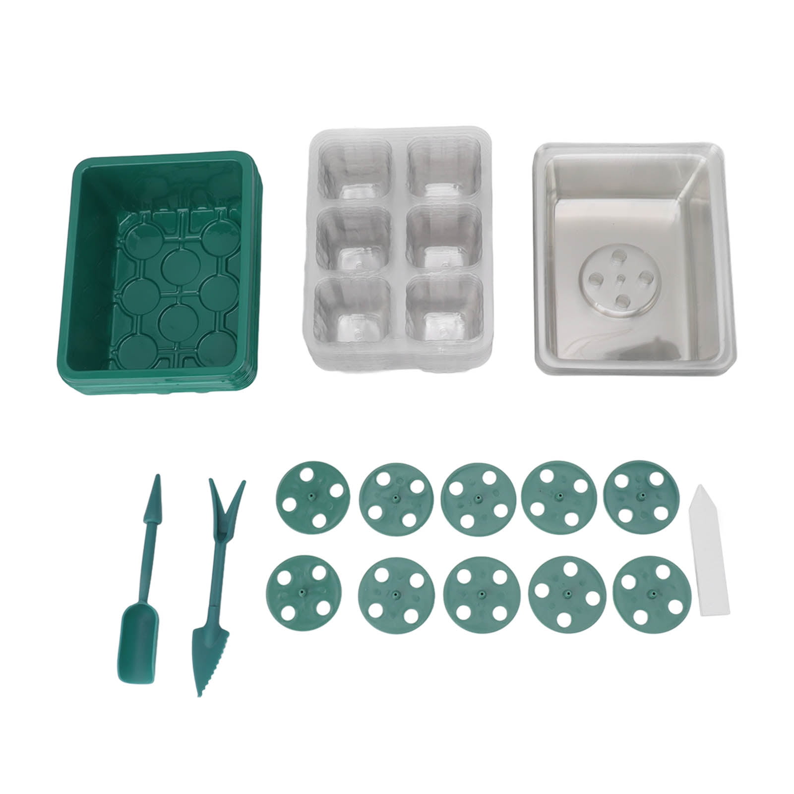 Seed Starter Tray Seedling Tray Plastic Transparent Cover for Gardening ...