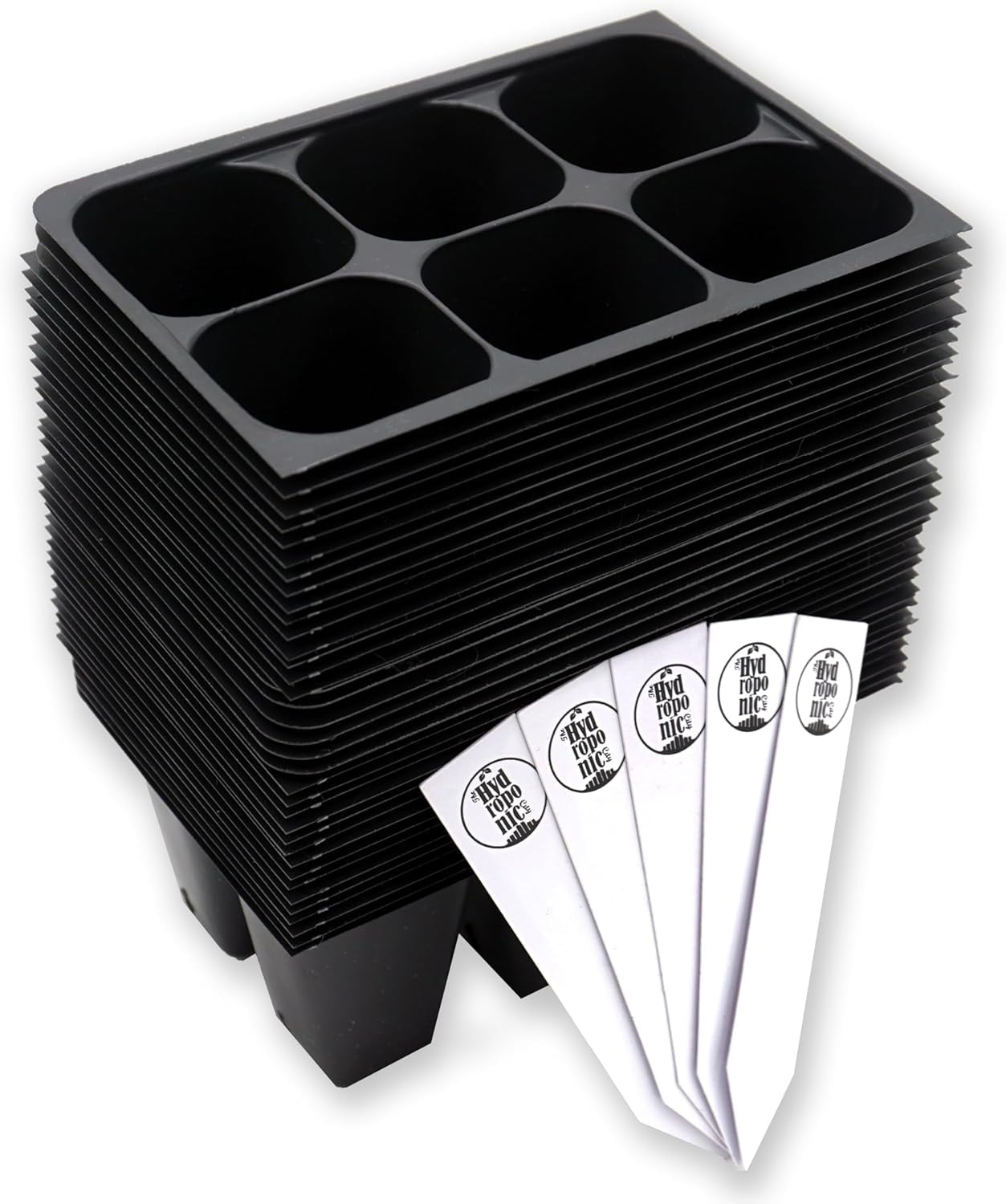 Seed Starter Trays, 216-Cell Seedling Starter Trays (36 Trays - 6 Cells ...