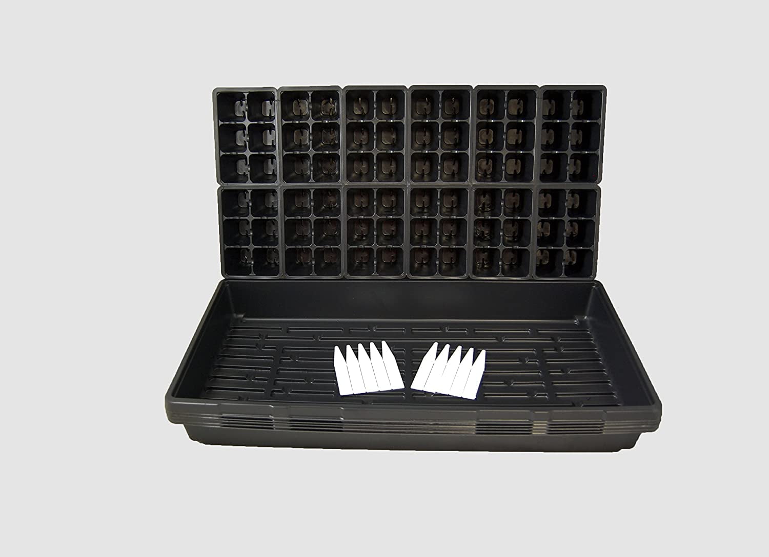 Seed Starting Kit - 5pk 360 Cell Inserts, 5pk No Holes Tray & 10 Plant ...
