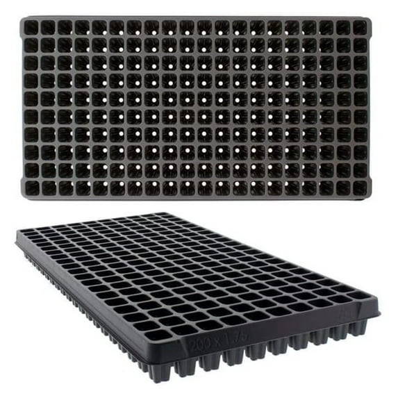 Seed Starting Plug Flats, 50 Pack 200 Cells -Seedling Starter for ...